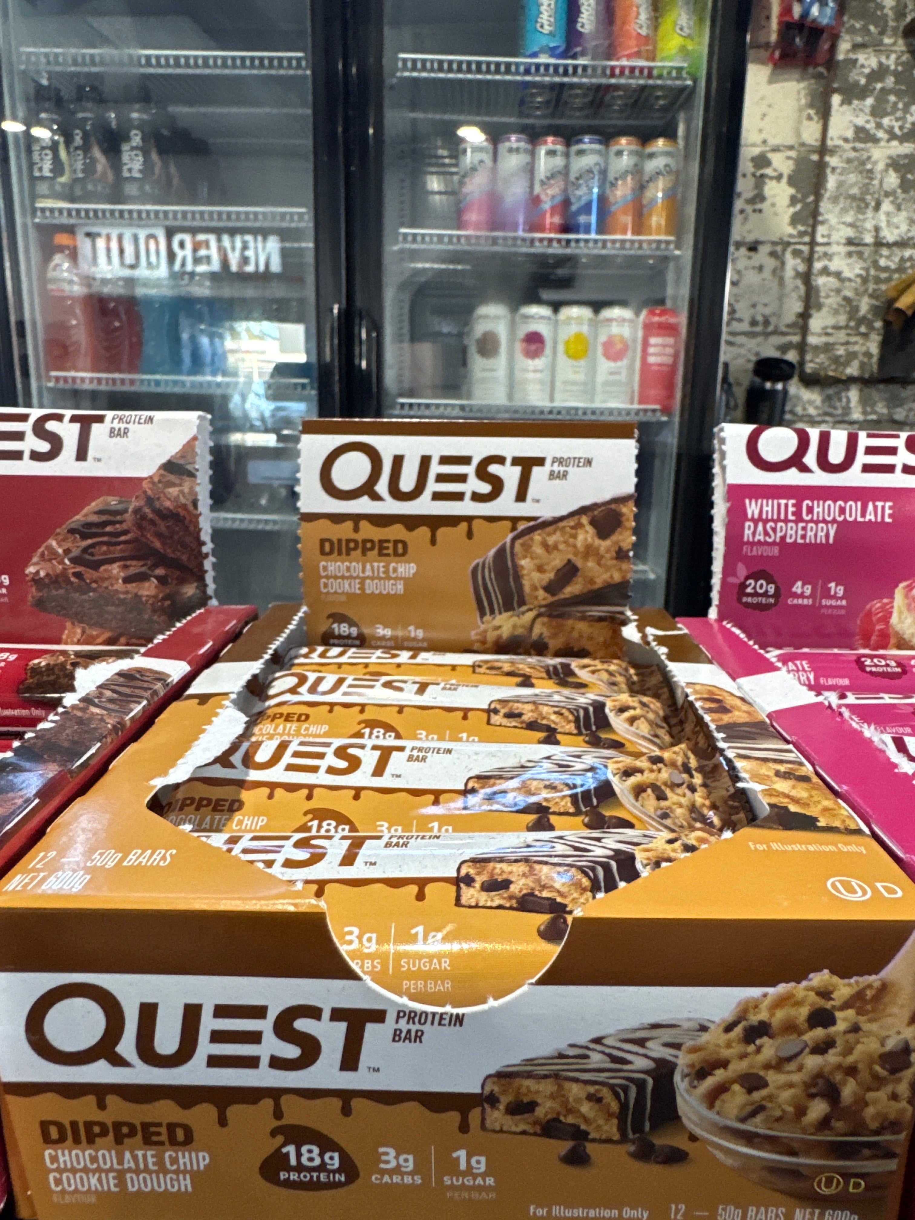 Quest Bars – NEVER QUIT